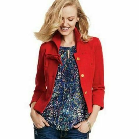 CAbi | Jackets & Coats | Cabi Red Blazer Beau Scarlett Red Blazer ...